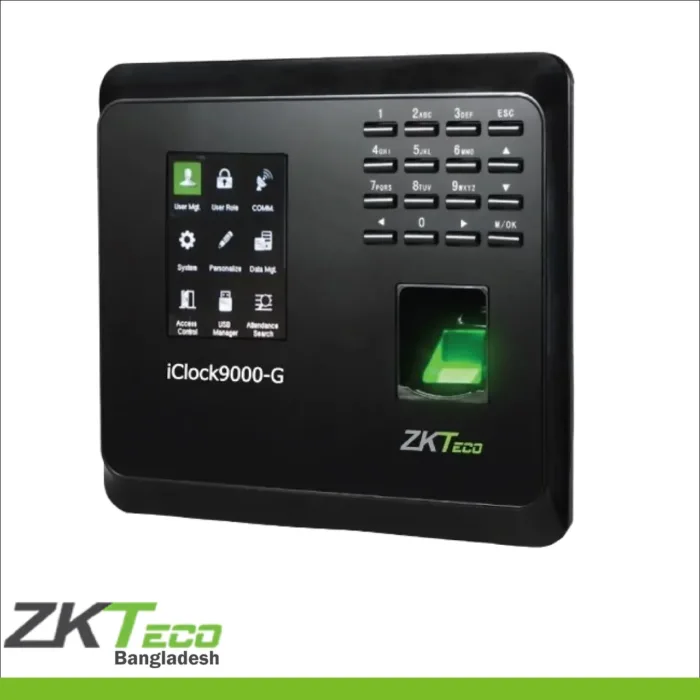 ZKTeco iClock 9000G Fingerprint Time Attendance & Access Control ...